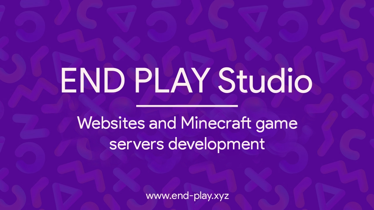 Homepage • END PLAY Studio